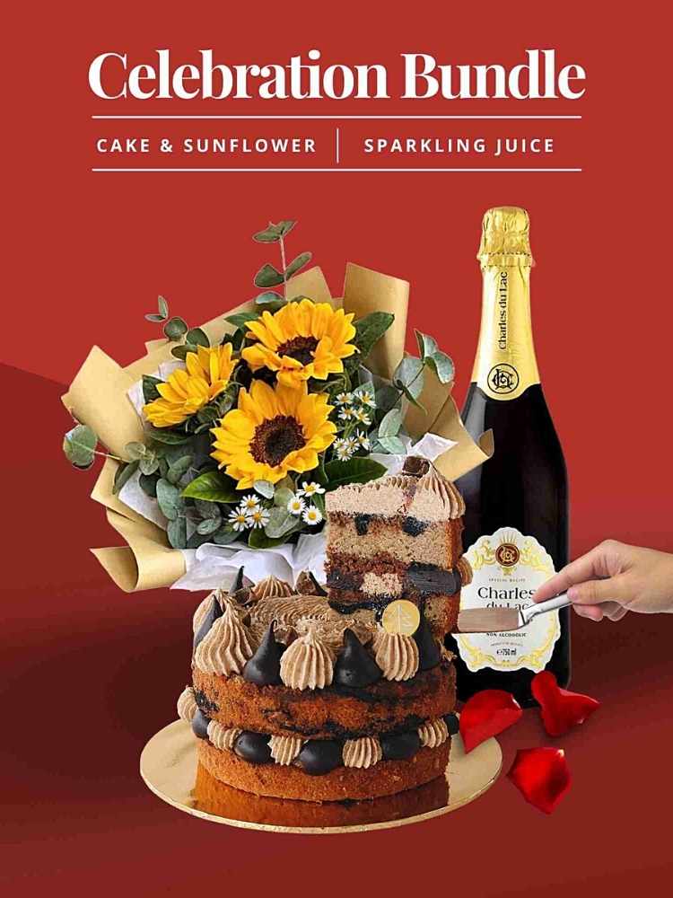 Celebration Bundle - Flower & Cake (Sparkling Juice) – Granny Doris
